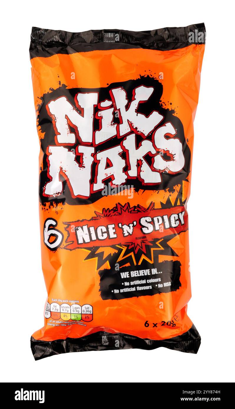 Nik Naks nice and spicy flavour savoury corn snacks in a multi pack ...