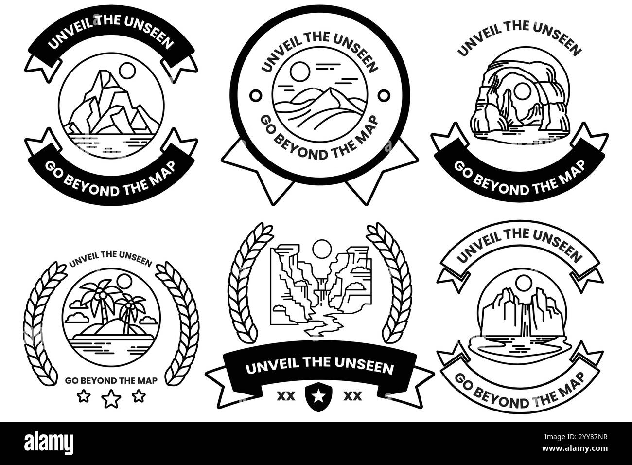 Various tourist attractions Stock Vector Images - Alamy