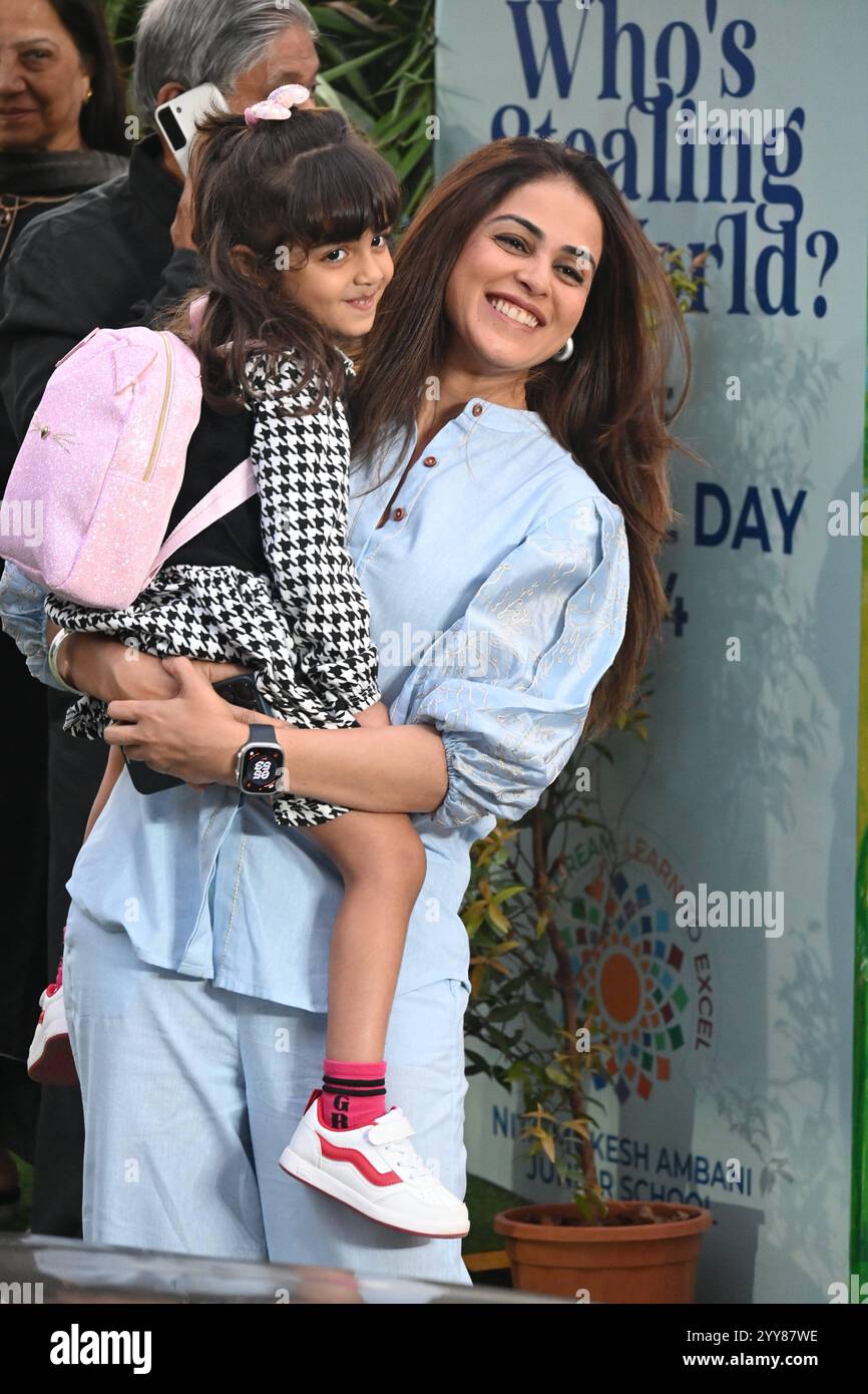 Mumbai, India, 19, DECEMBER, 2024: Actress Genelia Deshmukh and ...