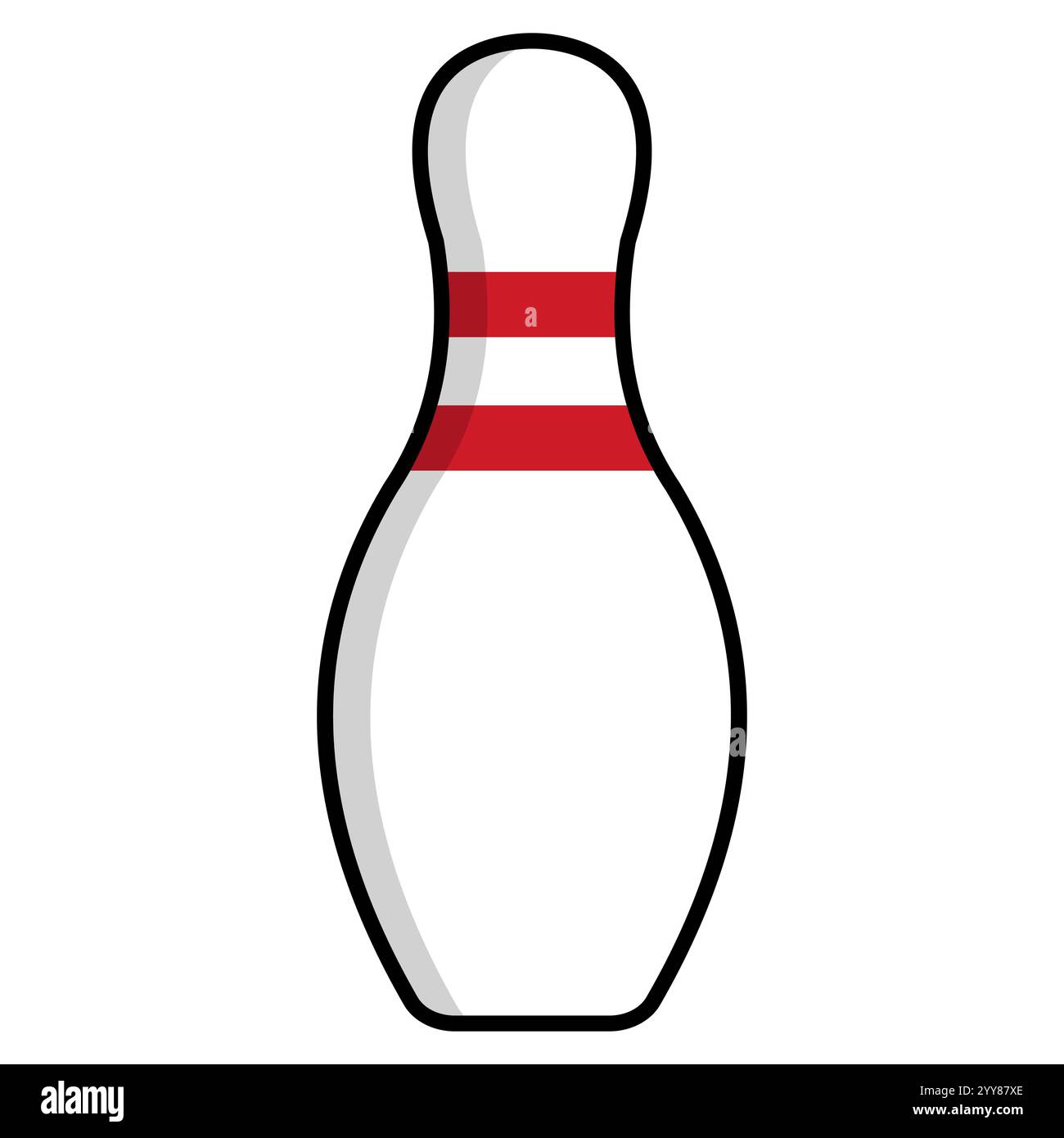 Cartoon bowling pin, game recreation fun bowling Stock Vector Image ...