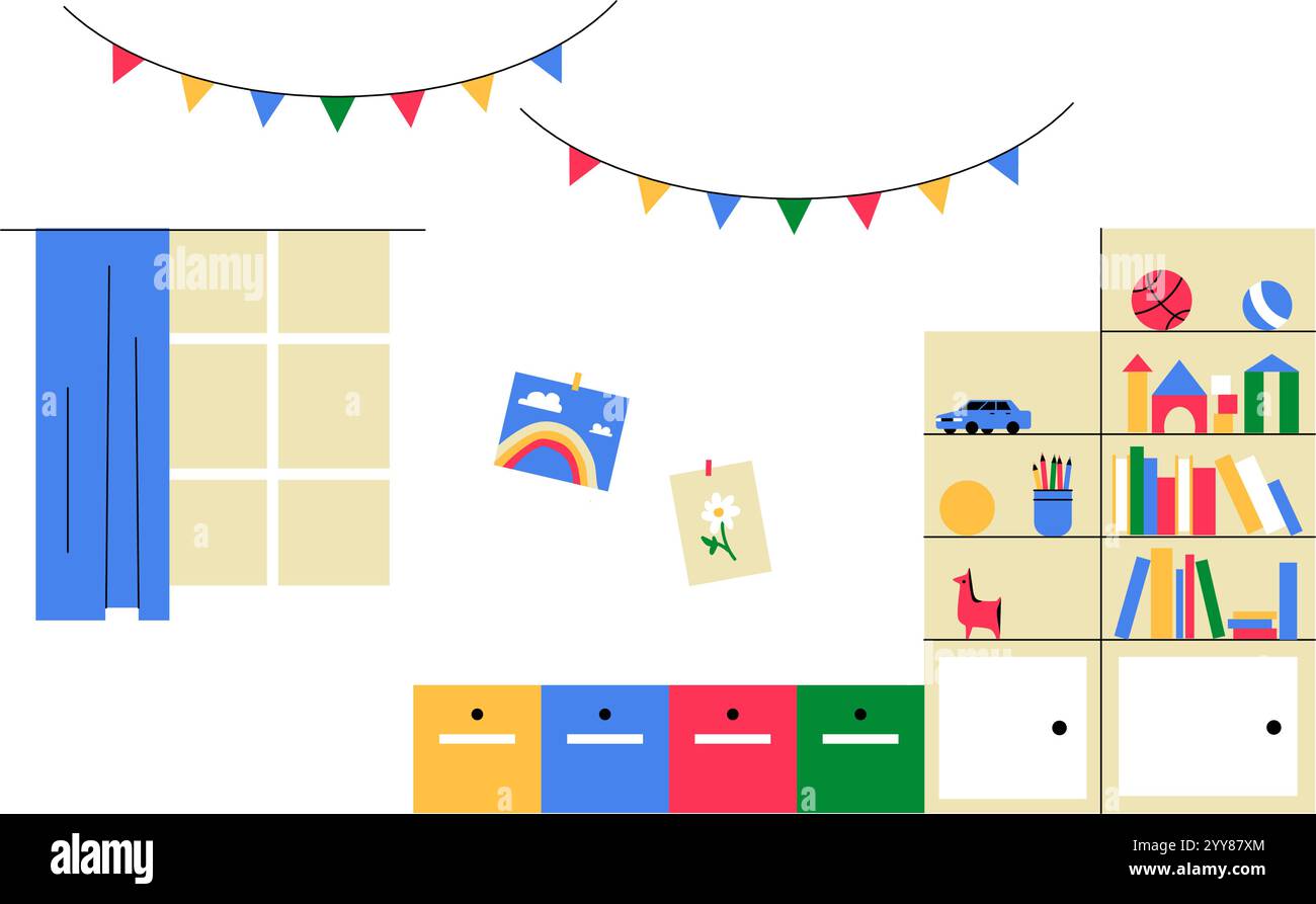 Decorated classroom Stock Vector Images - Alamy