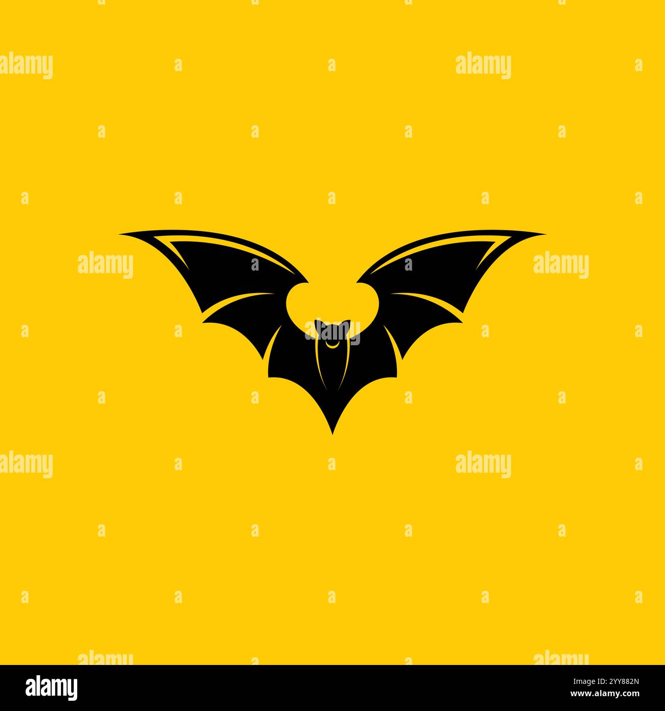 bat open wings flying concept elements icon. bat logo vector Stock ...