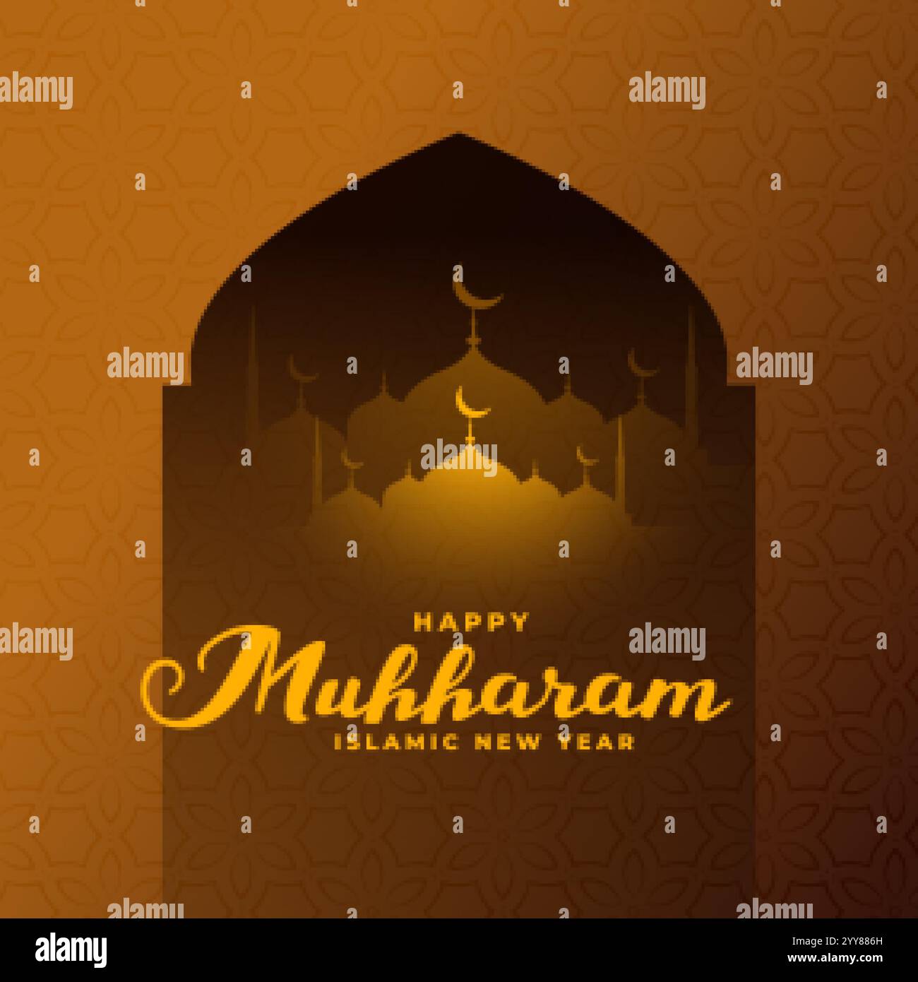 traditional muslim muharram festival card design Stock Vector Image ...