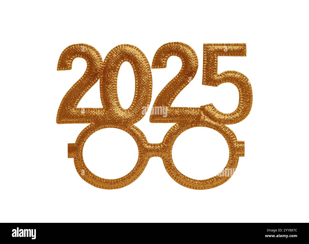 Masquerade party glasses 2025 isolated on white background. Happy New ...