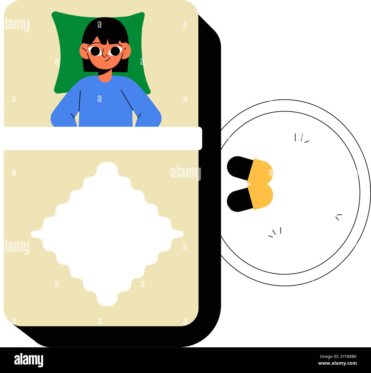 Child relaxing at home Stock Vector Images - Alamy