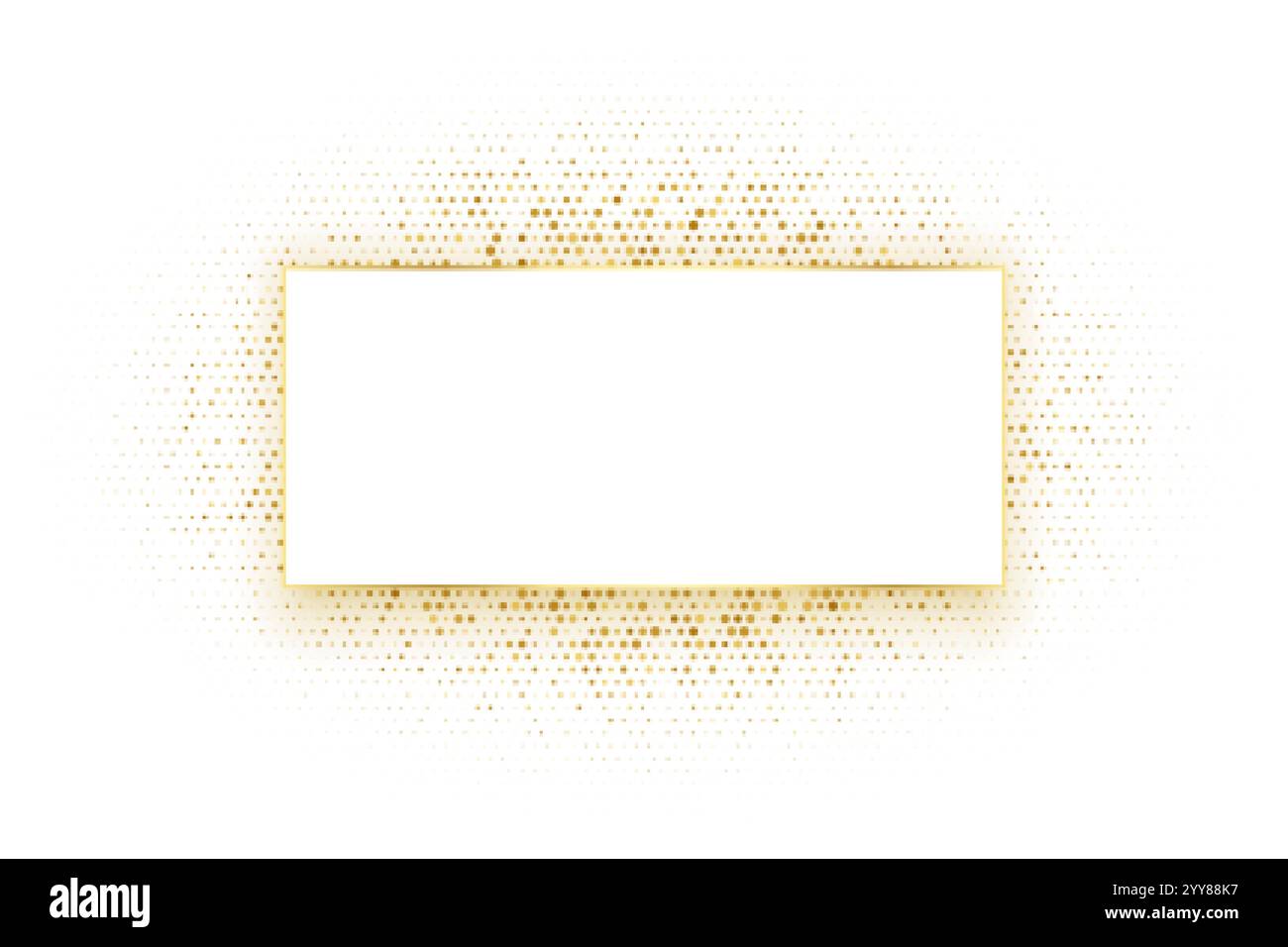 Golden rectangle frame glitter hi-res stock photography and images - Alamy
