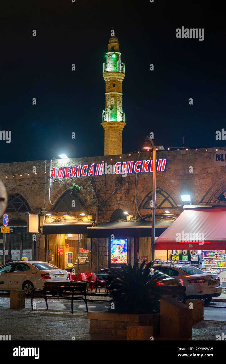 Jaffa, Israel, The steeple of the Muhamidiya (Mahmoudiya) The great ...