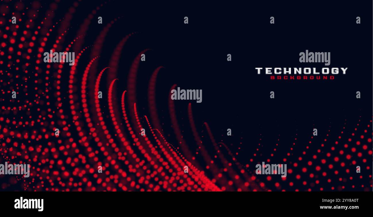 abstract red flowing particles background Stock Vector Image & Art - Alamy