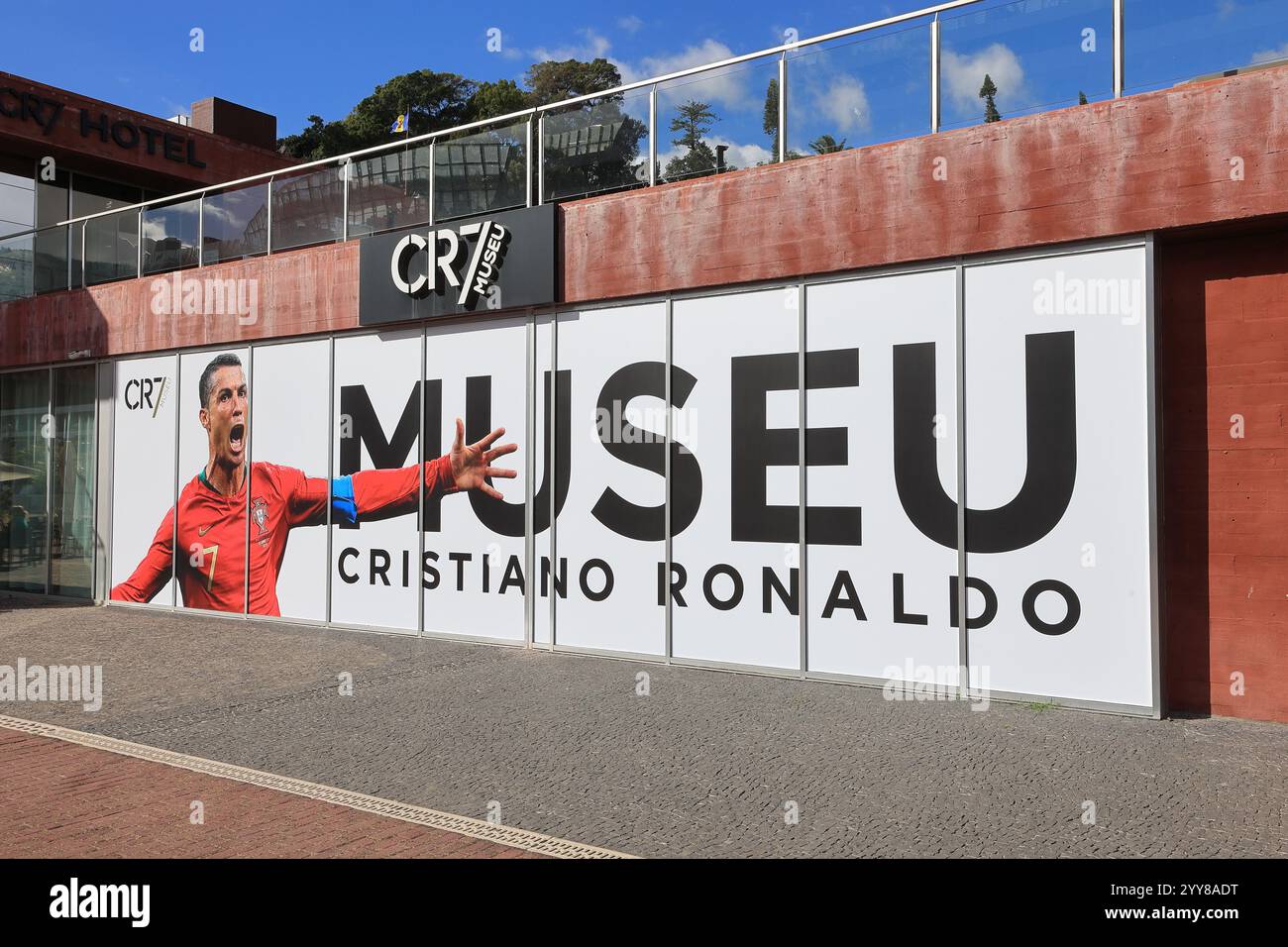 The Cristiano Ronaldo Museum is pictured on the Funchal waterfront on the Portuguese island of ...