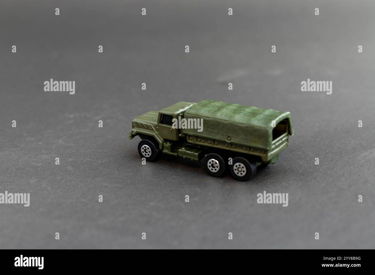 Toy military vehicle logistics lorry model truck Stock Photo - Alamy
