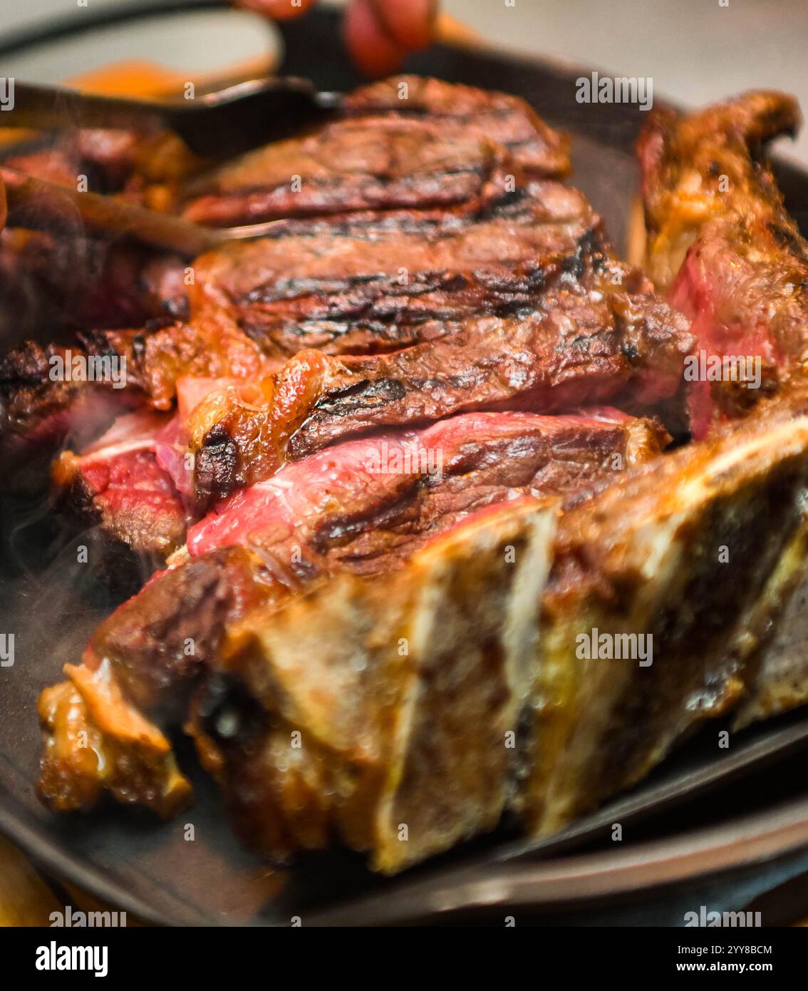 Juicy grilled ribeye steak hi-res stock photography and images - Alamy