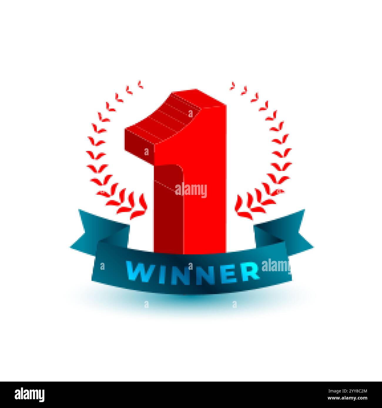 3d style number 1 Stock Vector Images - Alamy