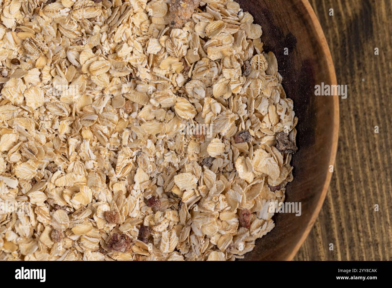 oat flakes with the addition of pieces of dried berries and fruits ...