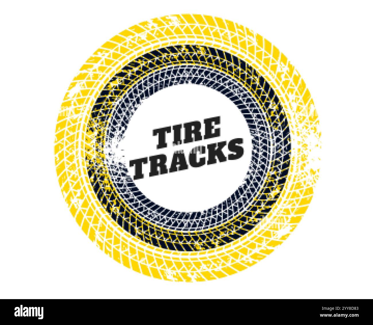 abstract circular tire track print texture frame Stock Vector Image ...