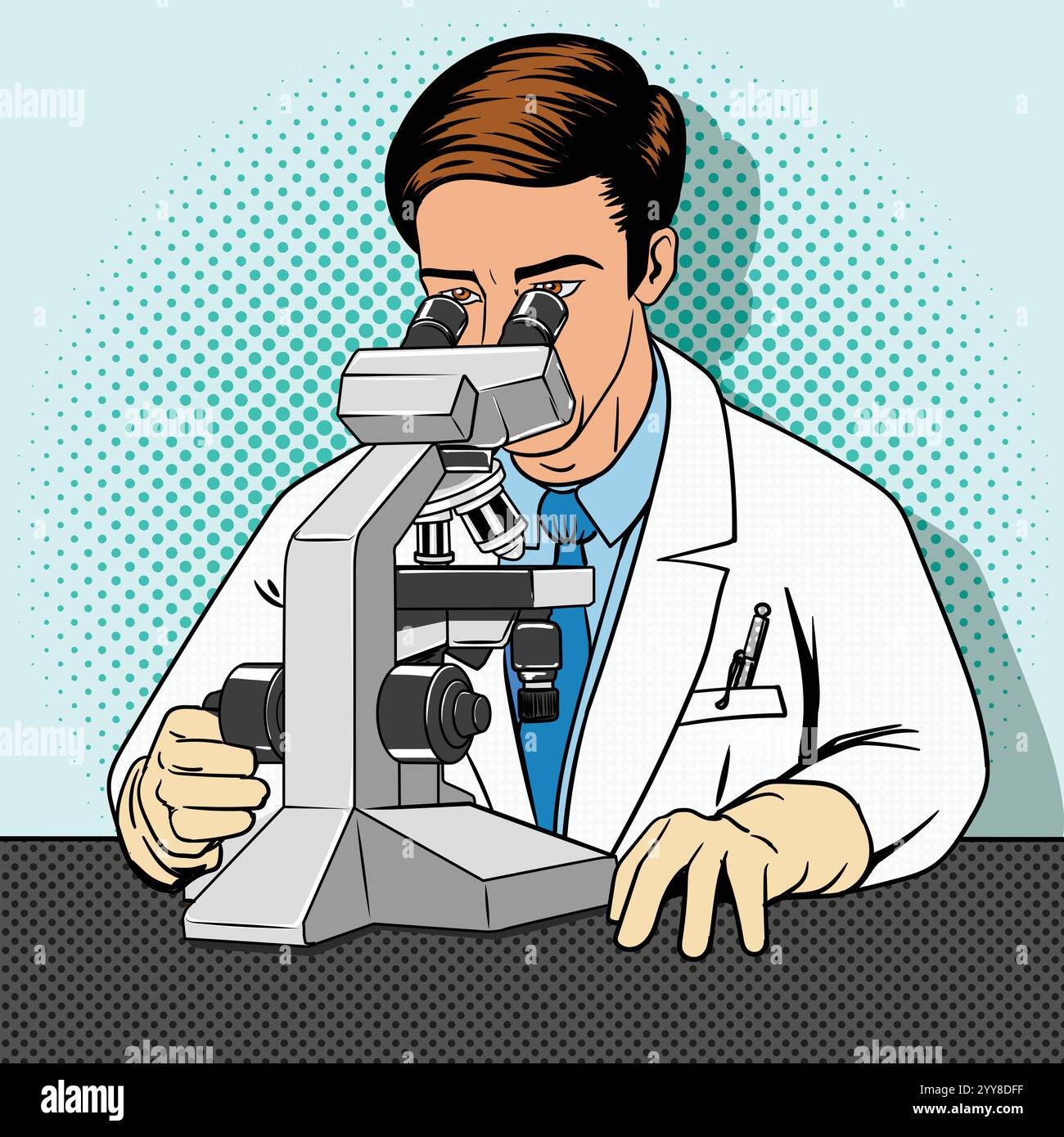 Scientist laboratory comic hi-res stock photography and images - Alamy