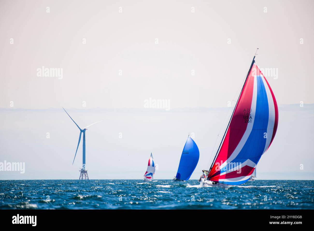 Offshore wind farm block island hi-res stock photography and images - Alamy