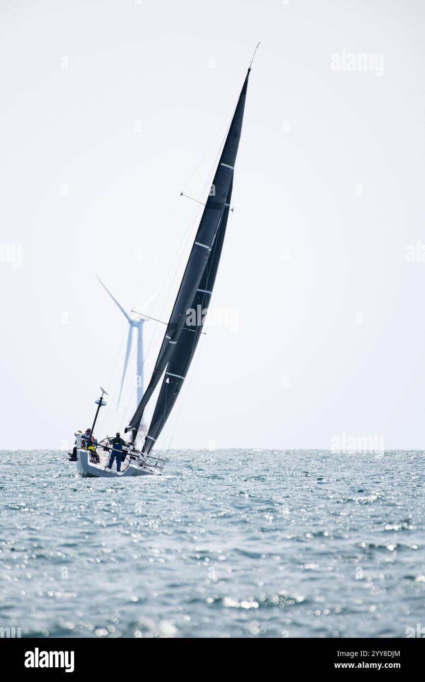 Offshore wind farm and sailing boat hi-res stock photography and images ...