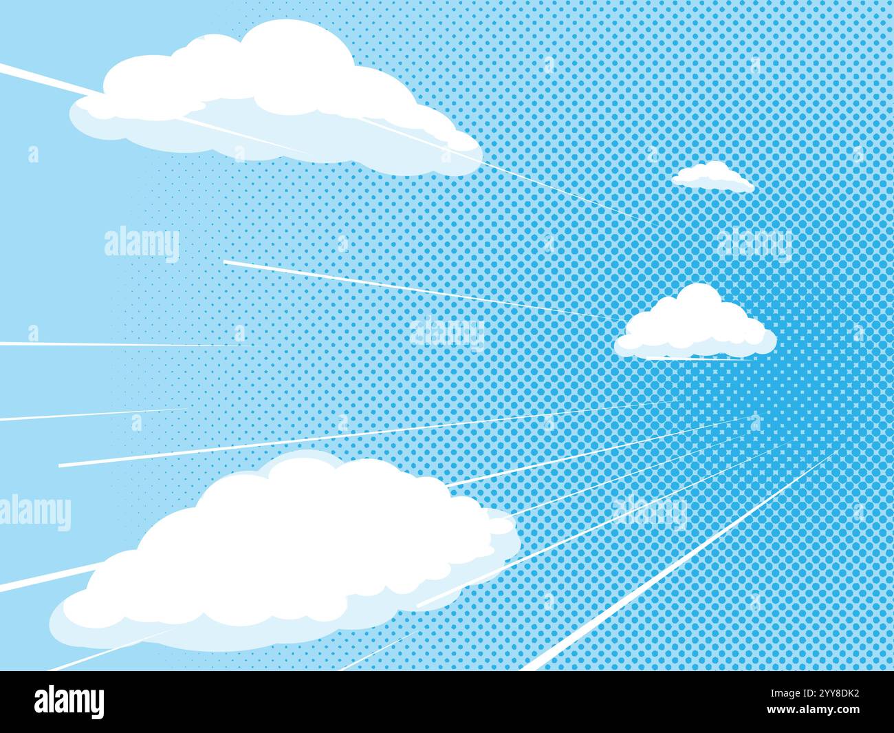 Comic style sky hi-res stock photography and images - Alamy