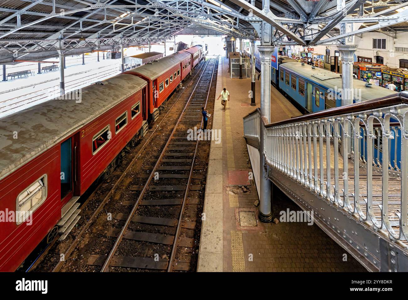 The Train Station of Colombo Stock Photo - Alamy