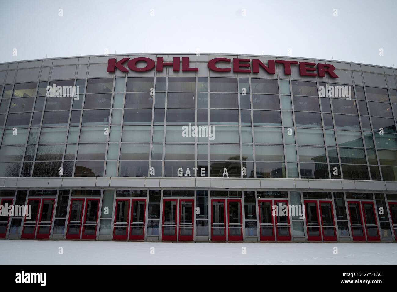 A general overall view of the Kohl Center arena at the University of ...
