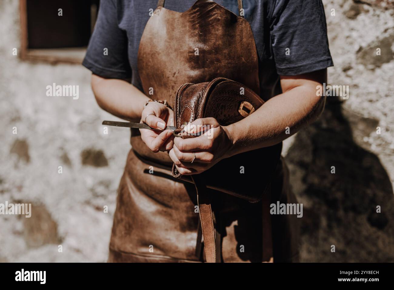 The leather making process hi-res stock photography and images - Alamy