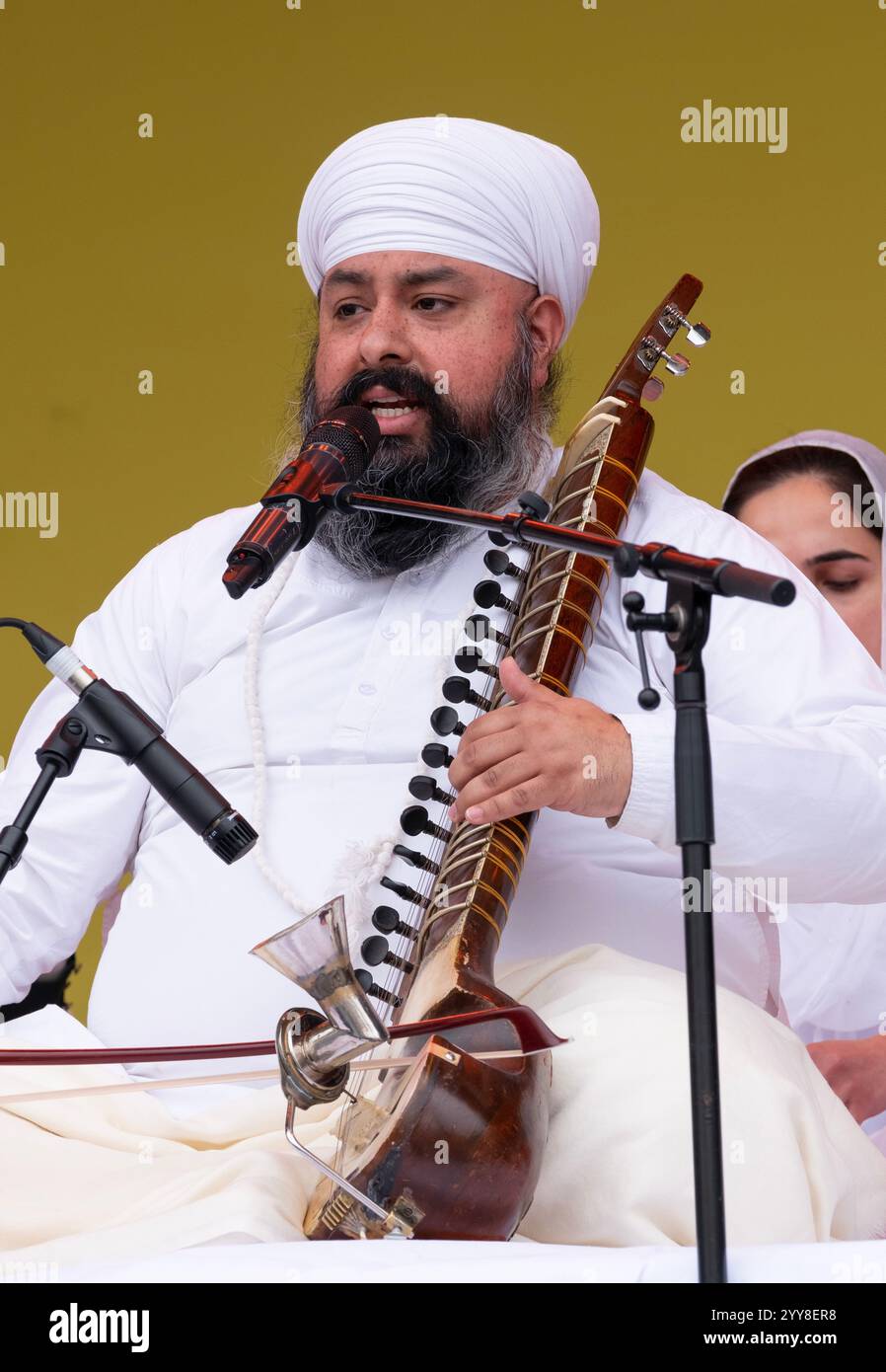 Kirpal Singh Panesar performing on the Tar shehnai at the Vaisakhi ...