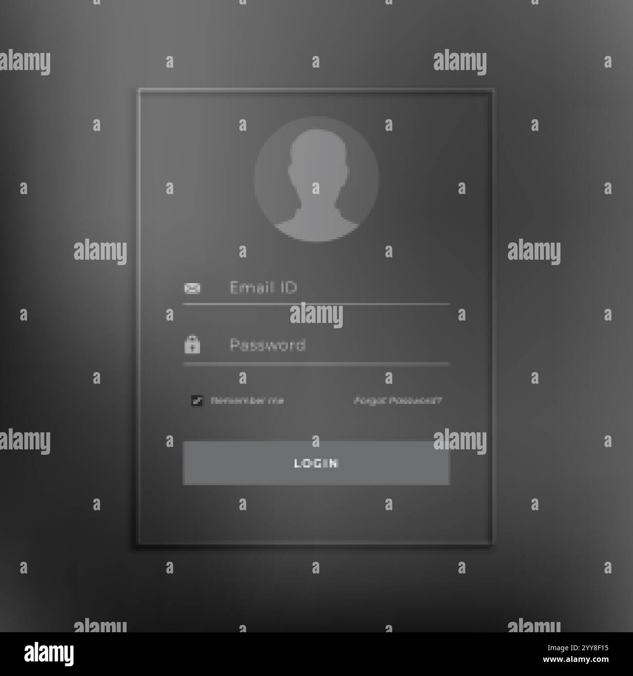 black login page template in minimal style Stock Vector Image & Art - Alamy