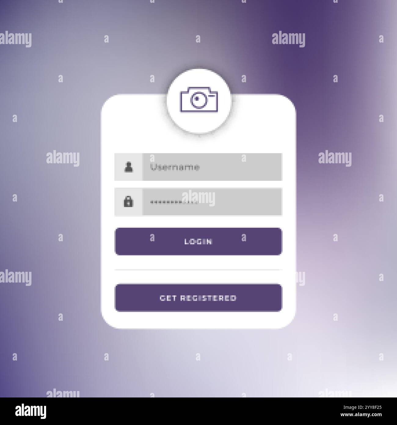 web user login template design Stock Vector Image & Art - Alamy