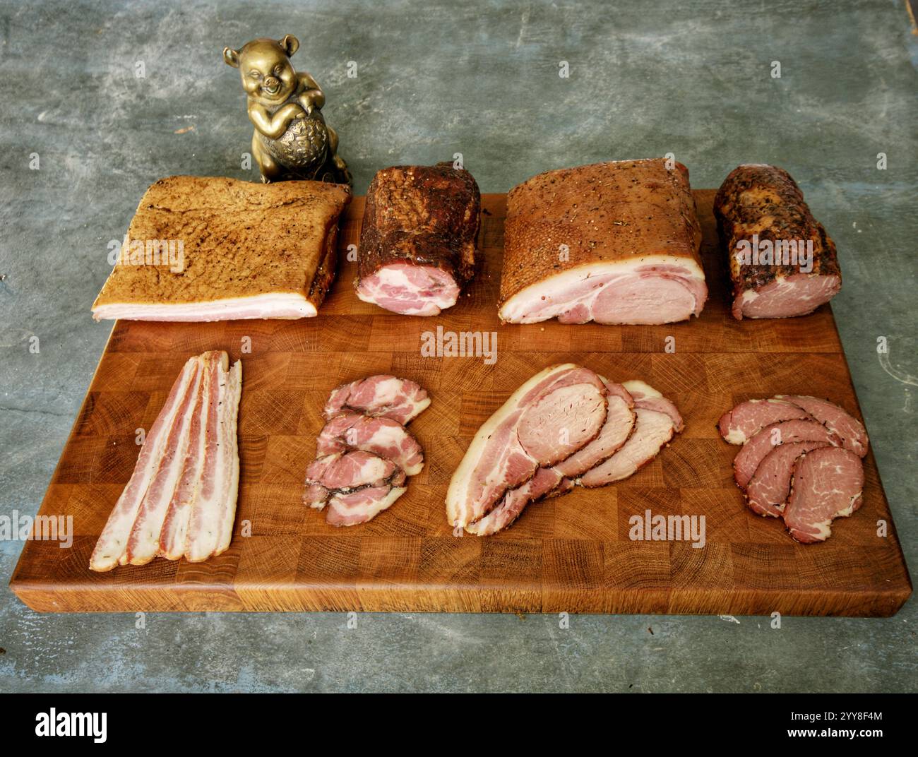 variety of butchered pork meats and cuts Stock Photo - Alamy