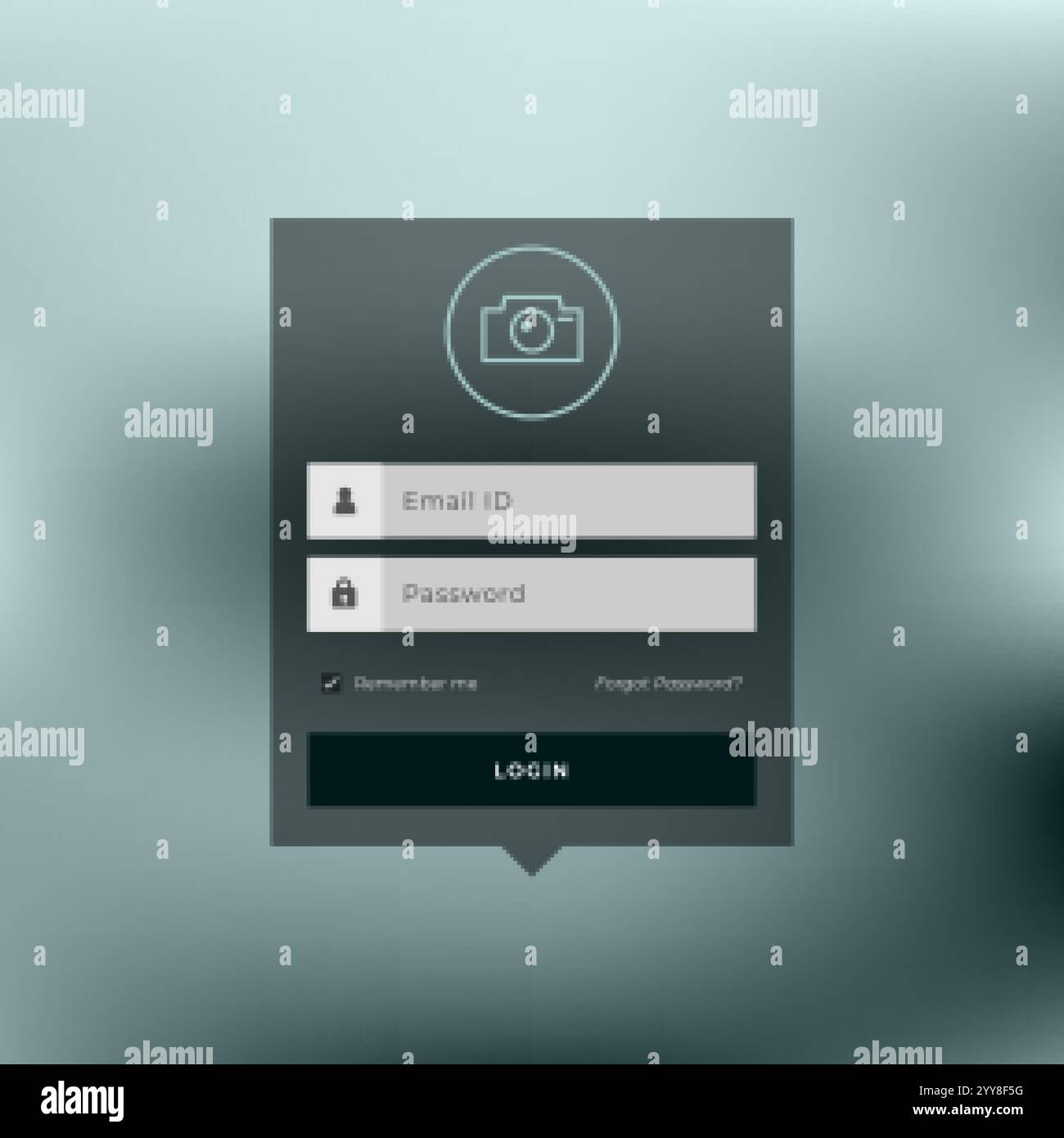 Login page template design Stock Vector Images - Alamy