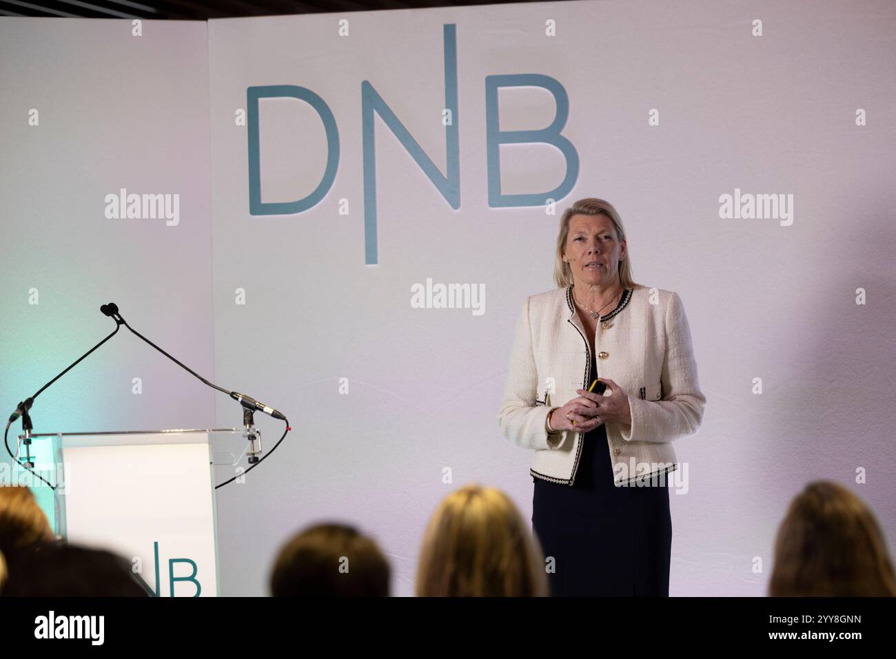 DNB's CEO Kjerstin Braathen giving her key note speech at DNB’s Capital ...