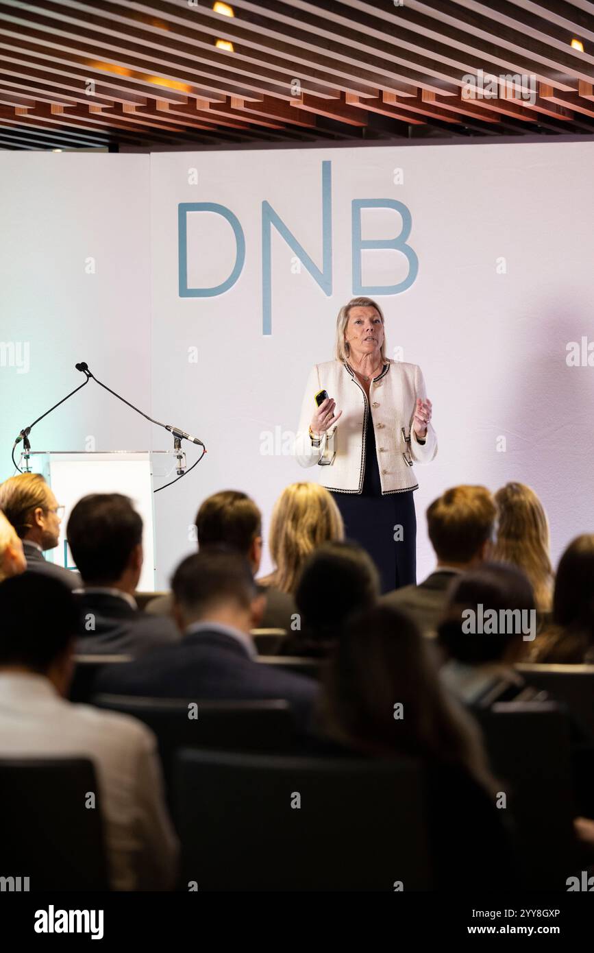 DNB's CEO Kjerstin Braathen giving her key note speech at DNB’s Capital ...
