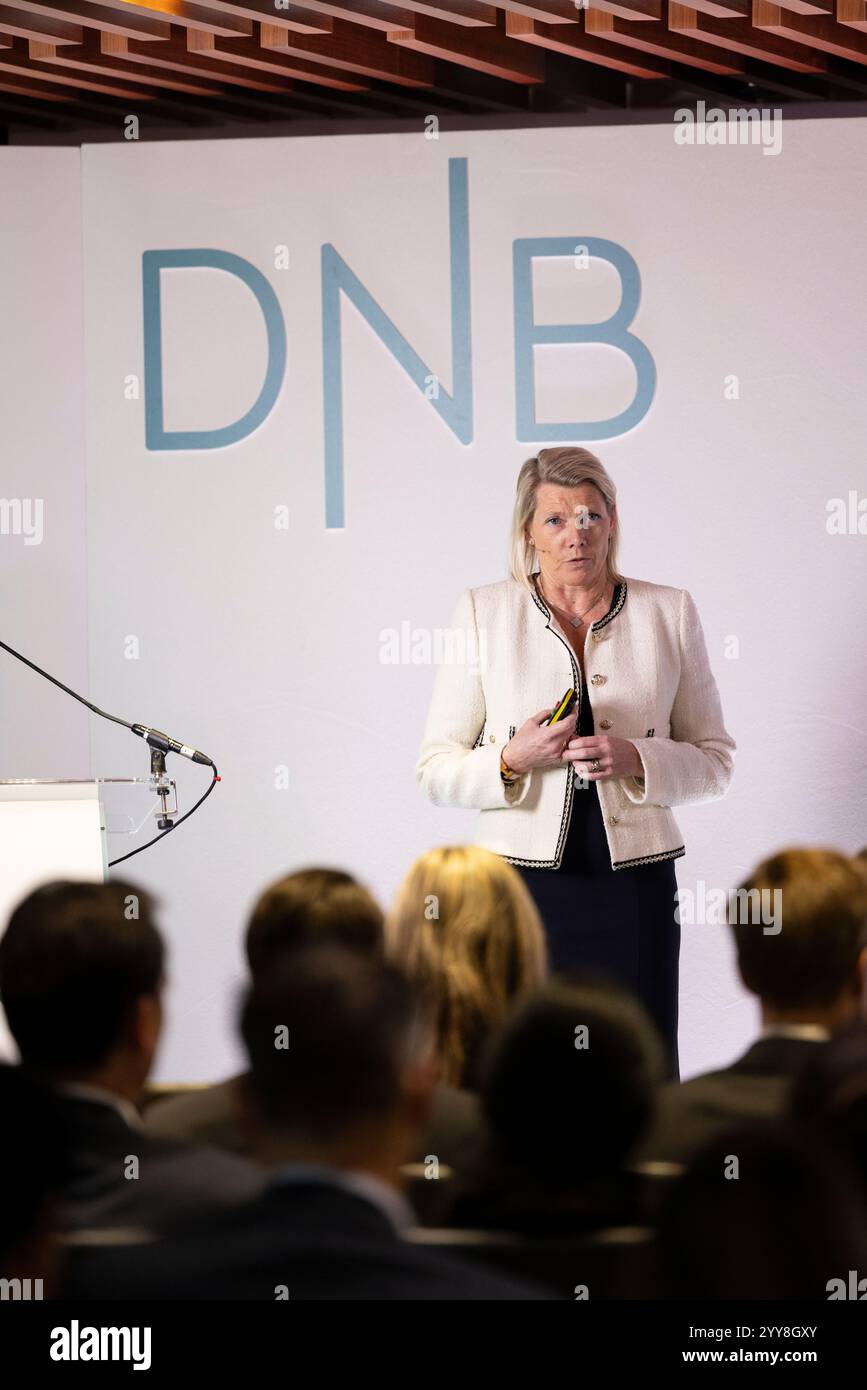 DNB's CEO Kjerstin Braathen giving her key note speech at DNB’s Capital ...