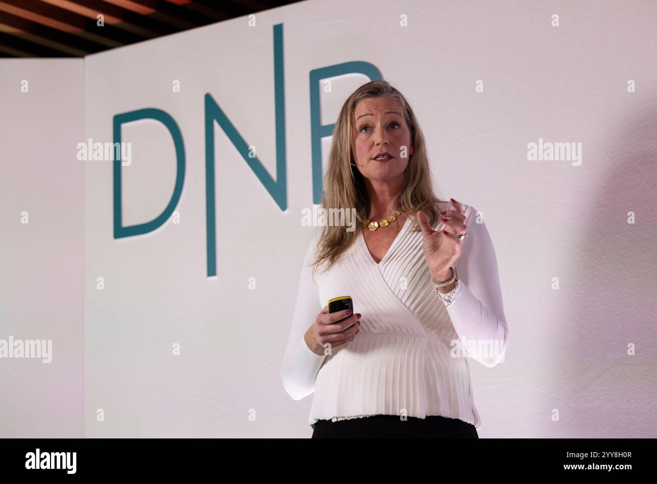 Ida Lerner, DNB's Chief Finance Officer (CFO) gives her key note speech ...