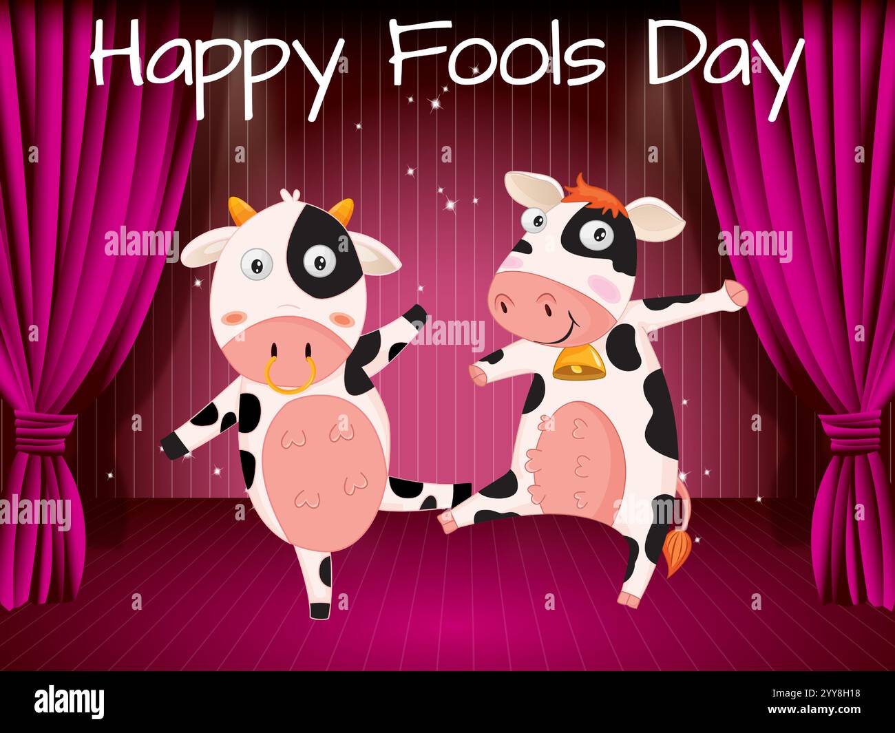 Dancing cows Stock Vector Images - Alamy