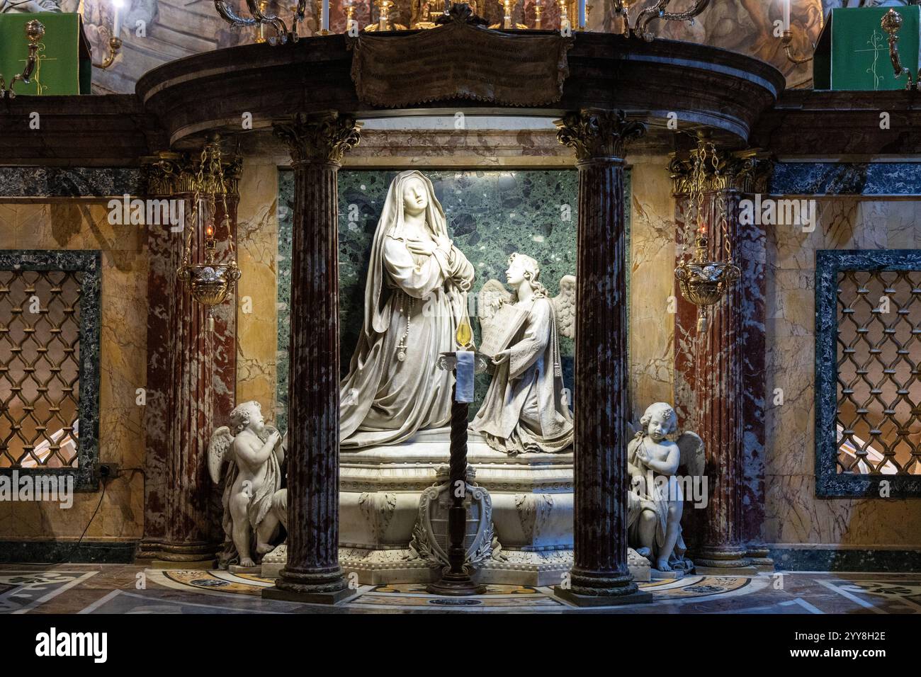 Rome, Italy - Nov 15th, 2024: Statues and monuments inside the ...
