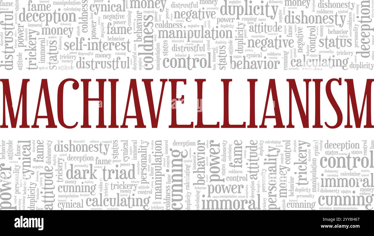 Machiavellianism word cloud conceptual design isolated on white ...