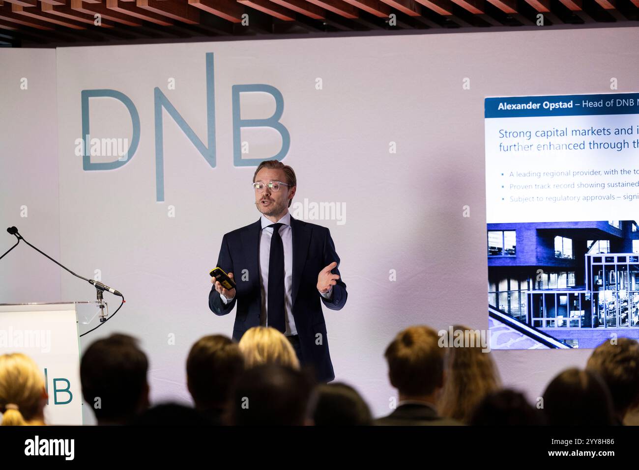 Alexander Opstad, Group EVP of DNB Markets at DNB’s Capital Markets Day ...