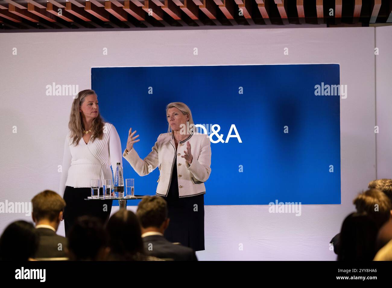 DNB's CEO Kjerstin Braathen and CFO Ida Lerner at the DNB’s Capital Markets Day, November 2024 ...