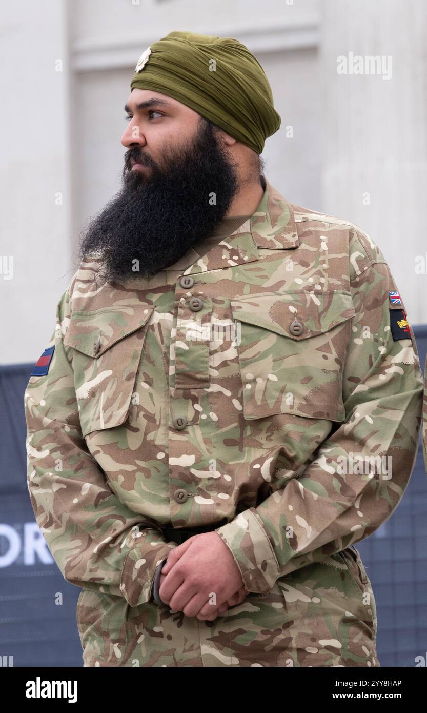 Member of the Defence Sikh Network at the Vaisakhi Festival in ...