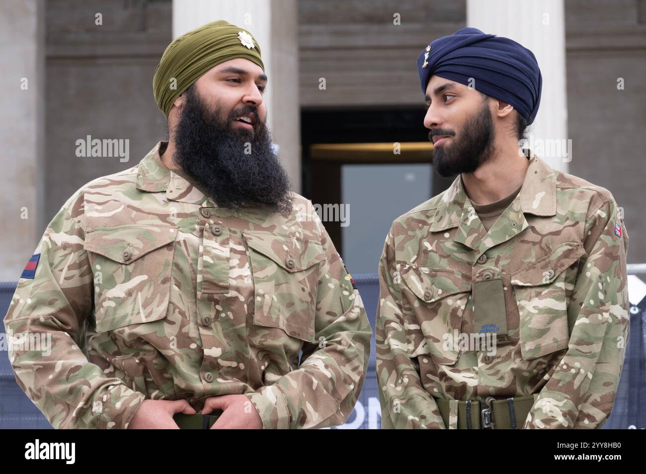 Members of the Defence Sikh Network at the Vaisakhi Festival in ...