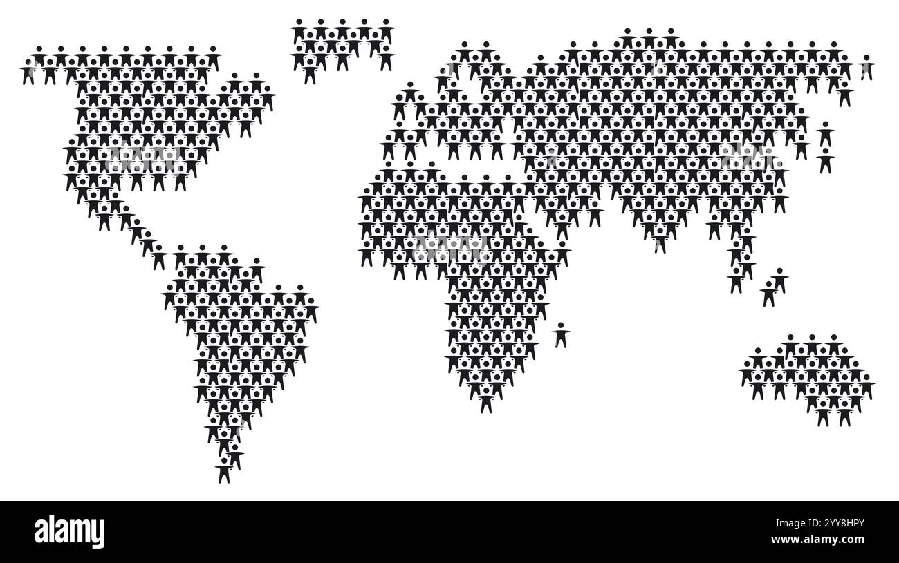 Humanity together, together worldwide, illustration Stock Photo - Alamy