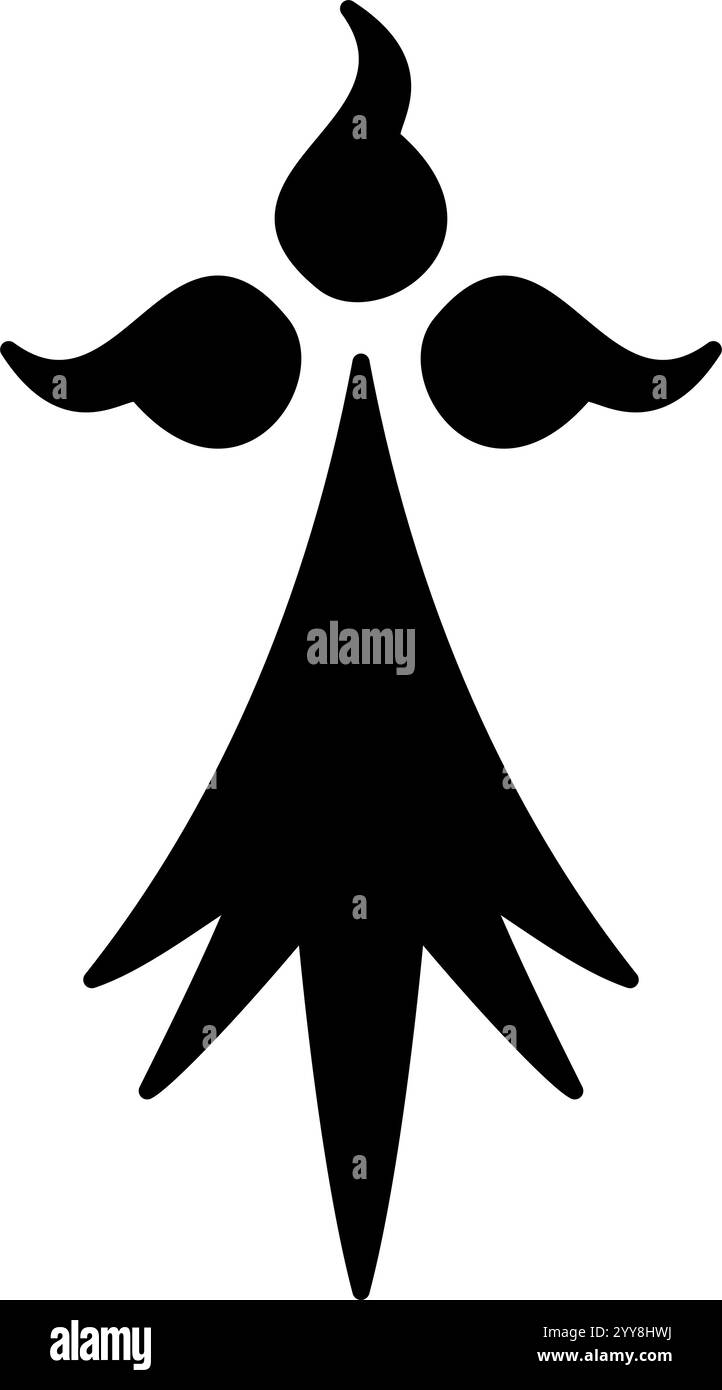 Black Ermine on isolated on a white background Stock Vector Image & Art ...