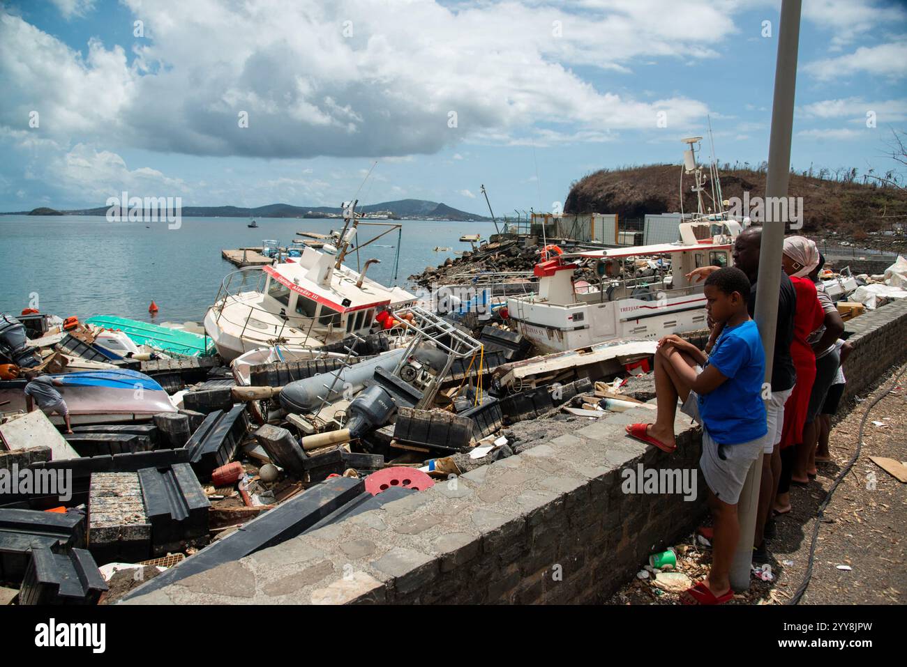 A scene of devastation in Mamoudzou after the cyclone Chido hit France ...