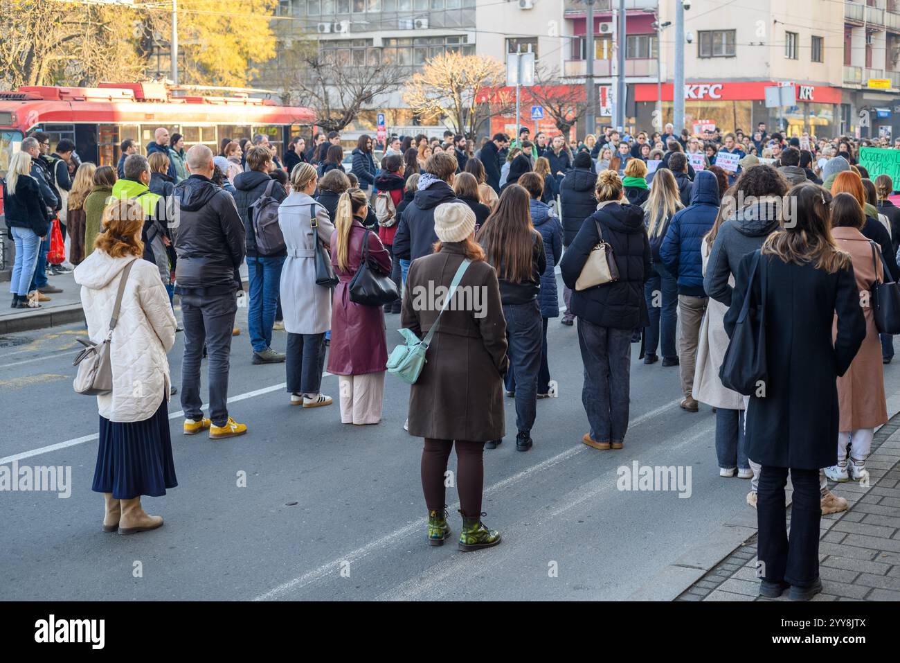 Serbian students protest against government corruption after Novi Sad ...