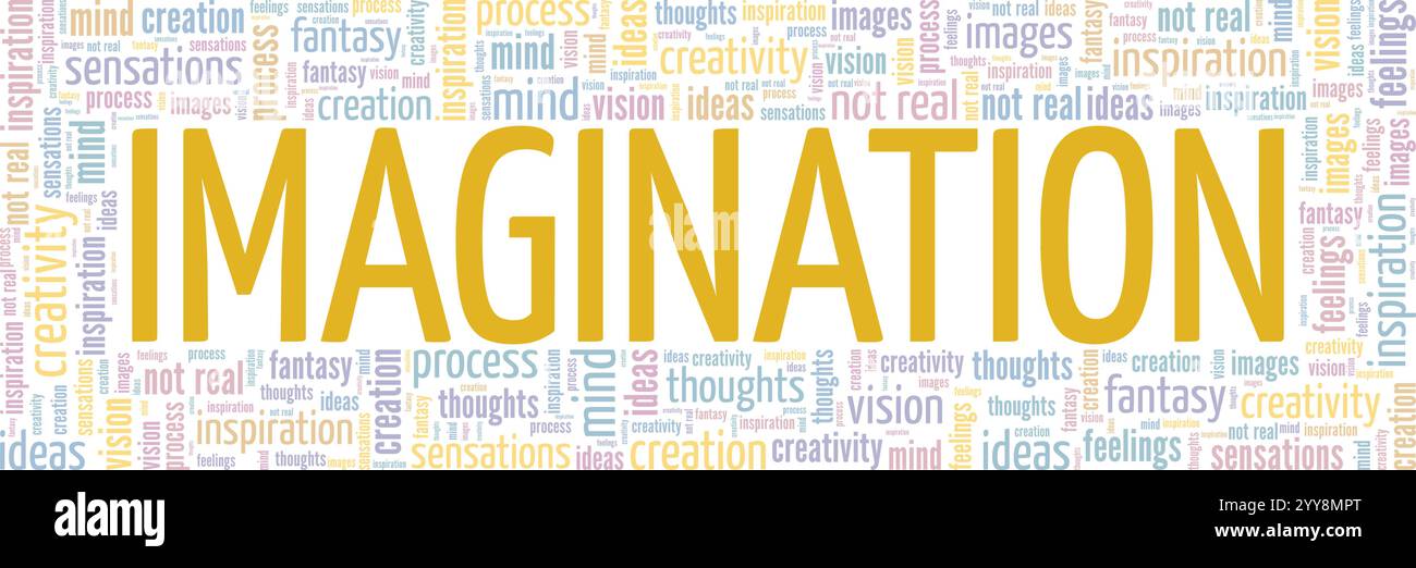 Imagination word cloud conceptual design isolated on white background Stock Vector Image & Art ...