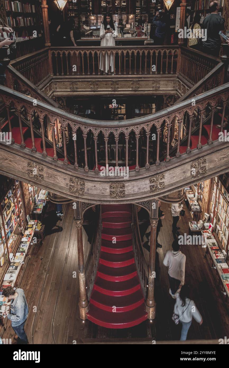 Exploring the stunning staircase of Livraria Lello, where the magic of ...