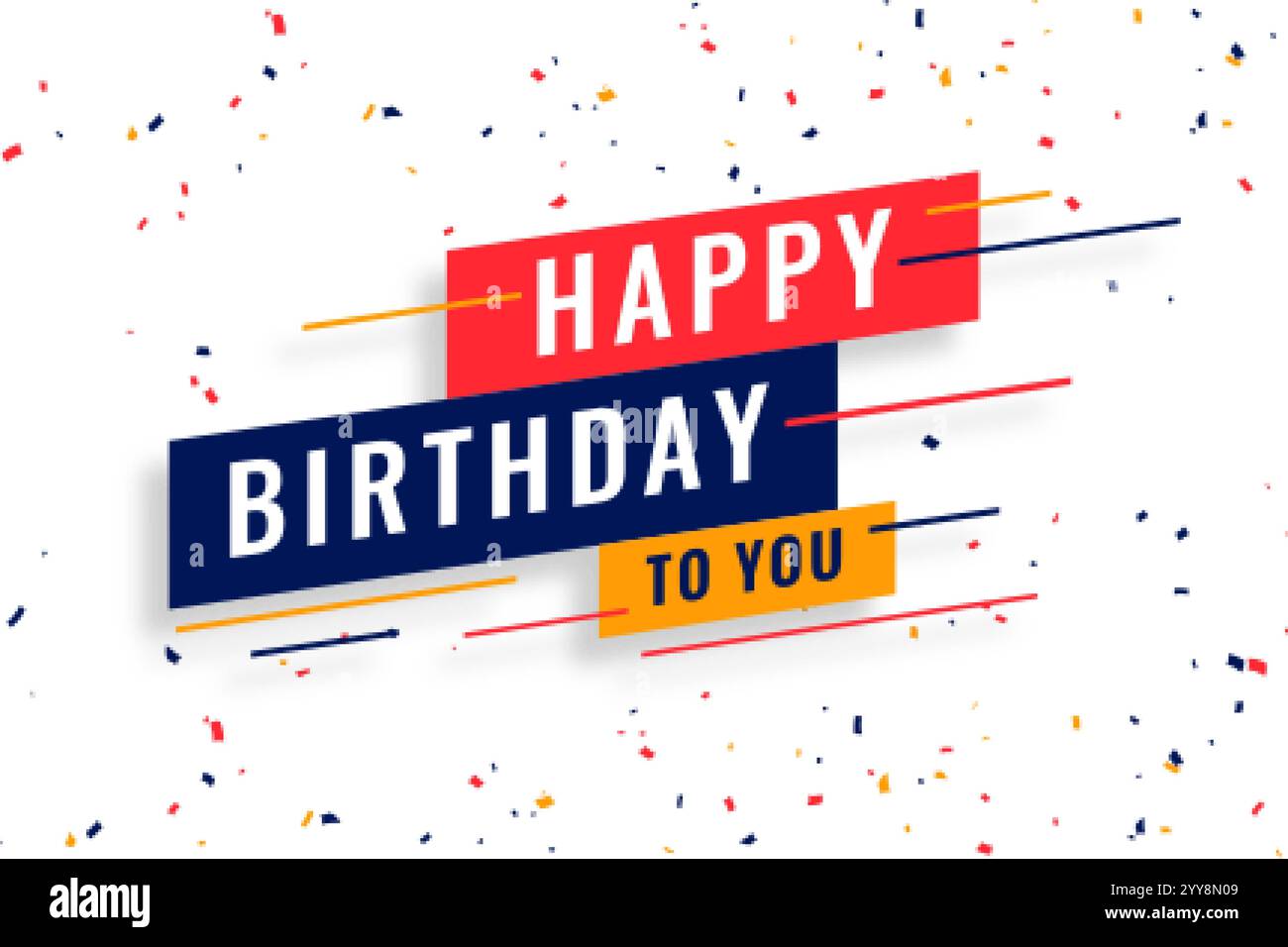 happy birthday wishes celebration card design Stock Vector Image & Art ...