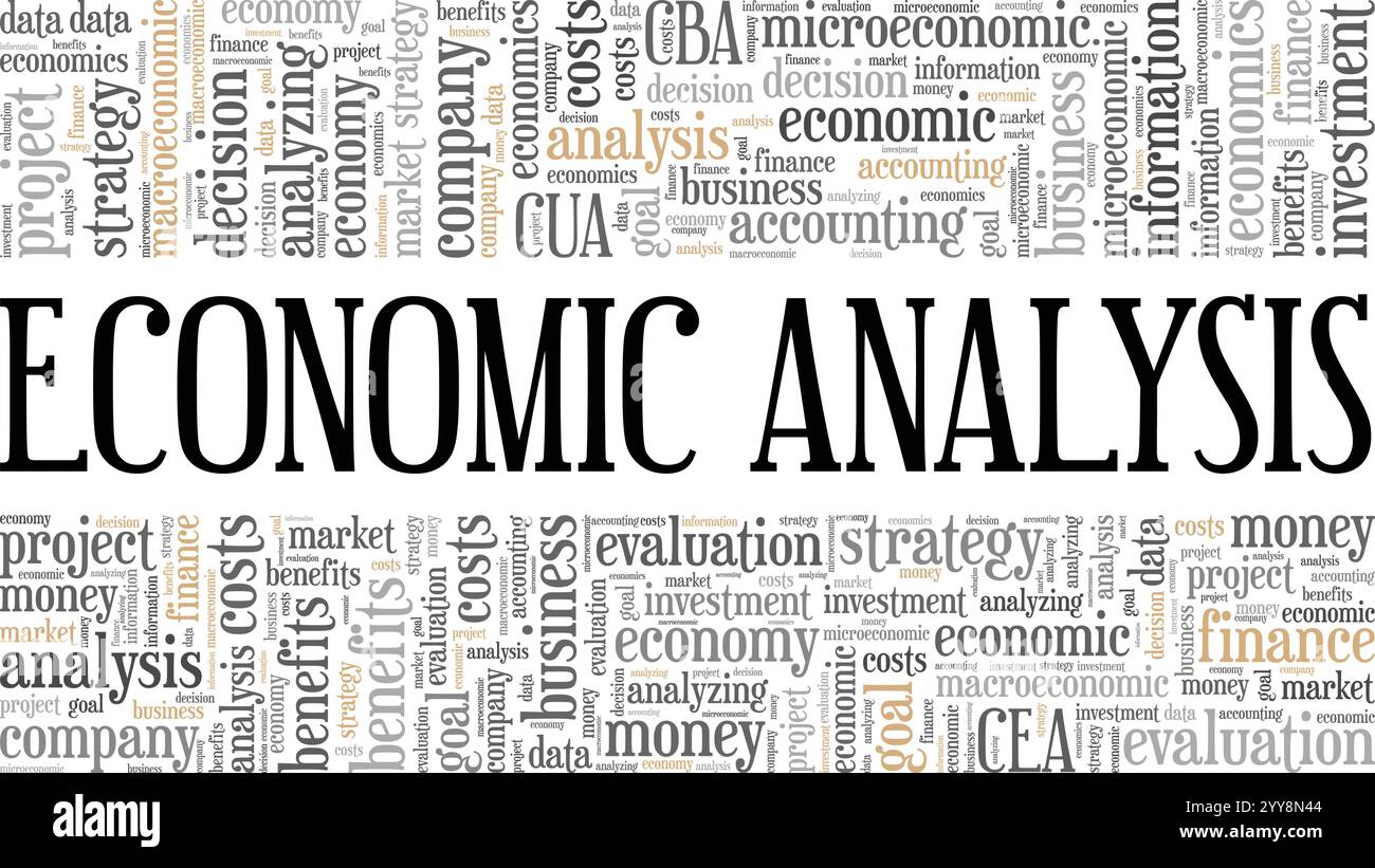 Economic Analysis word cloud conceptual design isolated on white ...