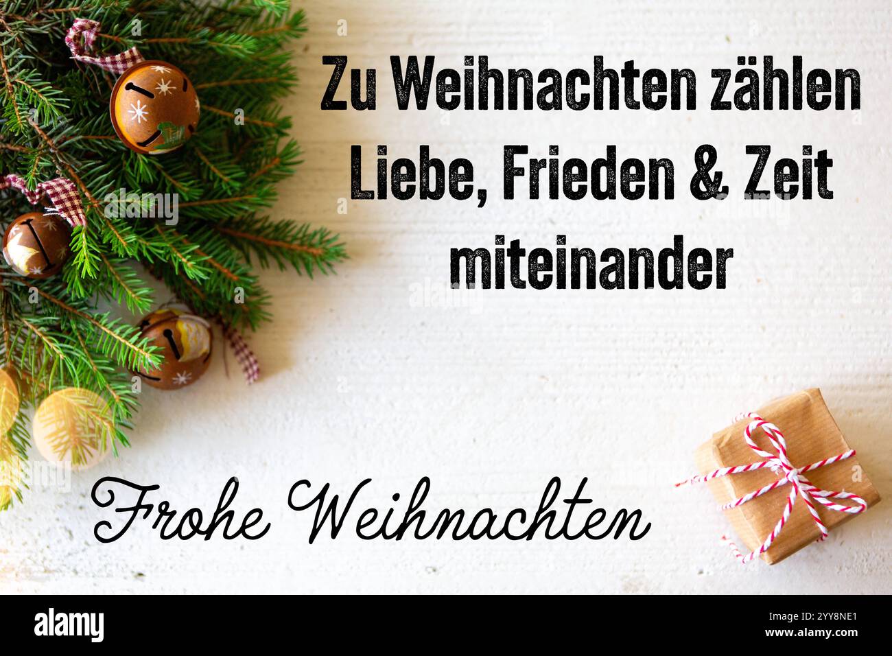 December 20, 2024: Greeting card for Christmas. Christmas is about love ...